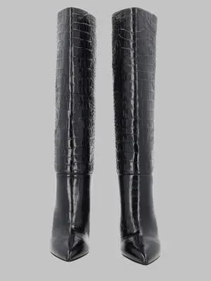 Paris Texas Stiletto Boot 85 - Black