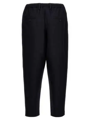 Marni Tropical Wool Cropped Trousers - Blue