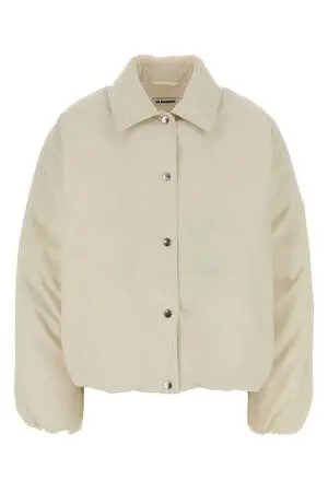JIL SANDER Ivory Polyester Down Jacket - White