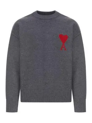 AMI Paris De Coeur Wool Sweater - Multicolor