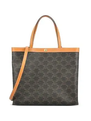 Celine Square Triomphe Canvas Small Tote - Multicolor