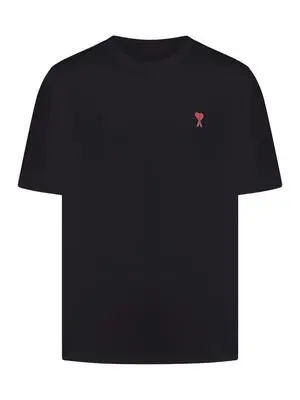 AMI Paris Ami Paris Men Ami De Couer T-Shirt Black