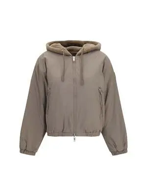 Moose Knuckles Moose Knuckles Women Eaton Bunny Reversible Hoodie Brown