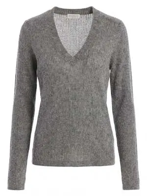 Brunello Cucinelli Silk V-neck Sweater