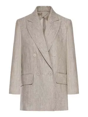 Max Mara Olimpia Double-breasted Blazer - Cream