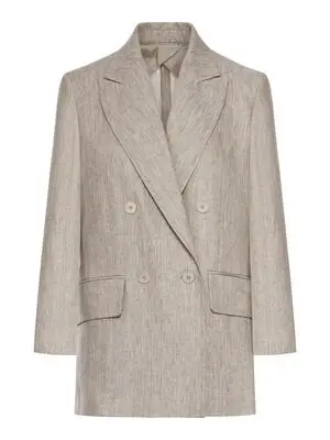 Max Mara Olimpia Double-breasted Blazer - Cream