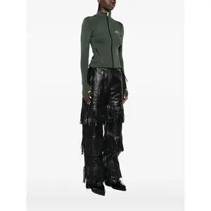 Balenciaga Fitted Zip Fastening Jacket - Green