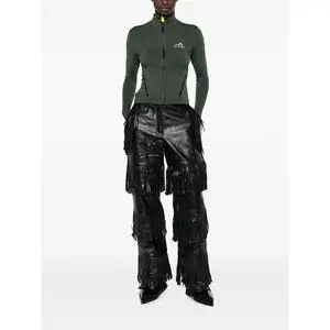 Balenciaga Fitted Zip Fastening Jacket - Green