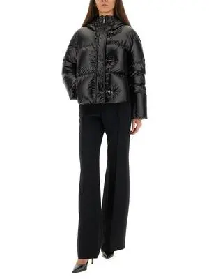FAY Down Jacket With Hood - Black