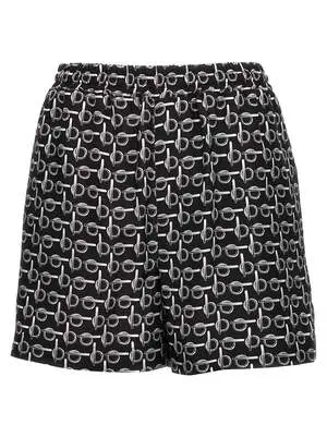 Burberry BURBERRY Silk Printed Shorts Black