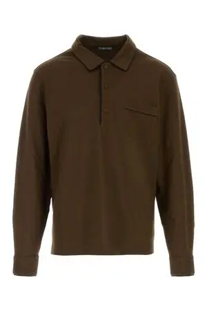 TOM FORD Chocolate Piquet Polo Shirt - Brown
