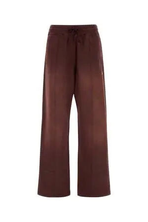 GOLDEN GOOSE Burgundy Cotton Joggers - Red