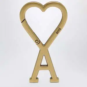 AMI Paris De Cå“ur Keyring With Gold-tone Metal Clasp