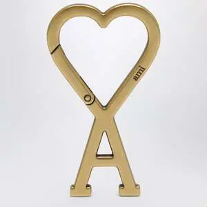 AMI Paris De Cœur Keyring With Gold-tone Metal Clasp - Silver