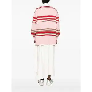 Amiri Striped Cotton Polo - Pink