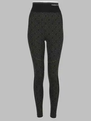 Casablanca Leggings Monogram Senza Cuciture - Multicolor