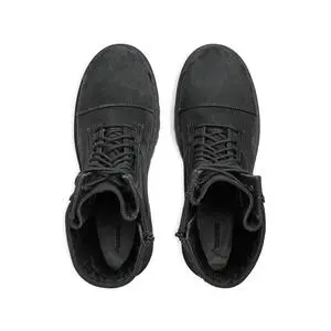 Balenciaga Lace Up Side Zip Fastening Trainers - Black