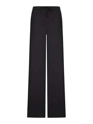 Max Mara Lightweight Wool Canvas Trousers