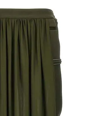 Max Mara Jedy Silk Chiffon Skirt - Green