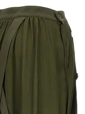 Max Mara Jedy Silk Chiffon Skirt - Green