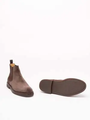 Brunello Cucinelli Calf Leather Chelsea Boot - Multicolor