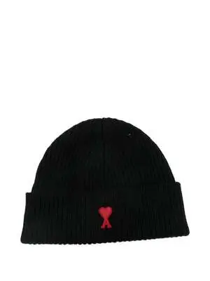 AMI Paris De Coeur Wool Beanie - Multicolor