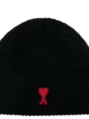 AMI Paris De Coeur Wool Beanie