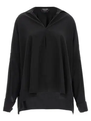 TOM FORD Crepe De Chine Shirt - Black