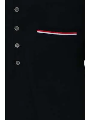 Thom Browne Short Sleeves Polo - Blue