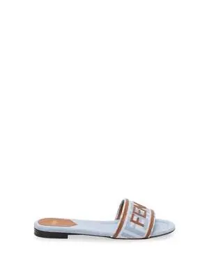 Fendi Denim Slides - Multicolor