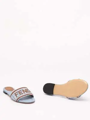 Fendi Denim Slides