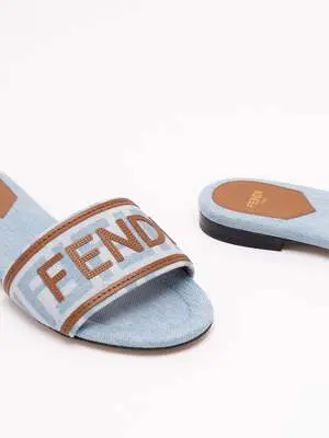 Fendi Denim Slides