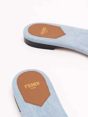 Fendi Denim Slides