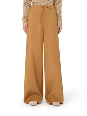Max Mara Lightweight Wool Canvas Trousers