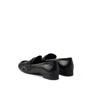 Prada Leather Loafers - Black