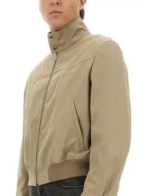 Alexander McQueen Cropped Harrington Jacket - Cream