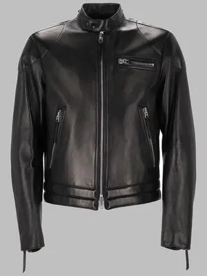 TOM FORD Giacca Da Motociclista In Nappa Fiore - Black
