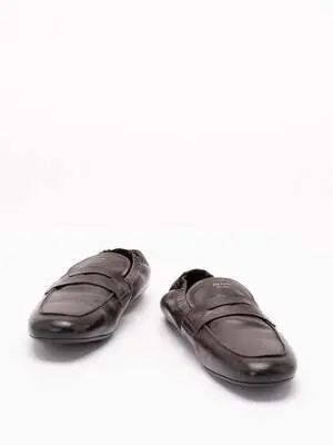 Prada Shuffle Antiqued Leather Loafers