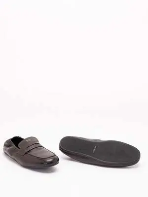 Prada Shuffle Antiqued Leather Loafers
