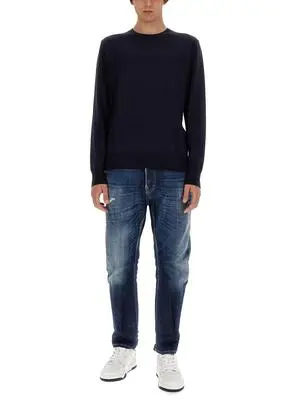 Dsquared2 Wool Jersey Pullover - Blue