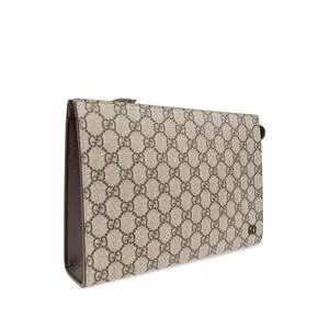 Gucci Canvas Clutch Bag - Cream