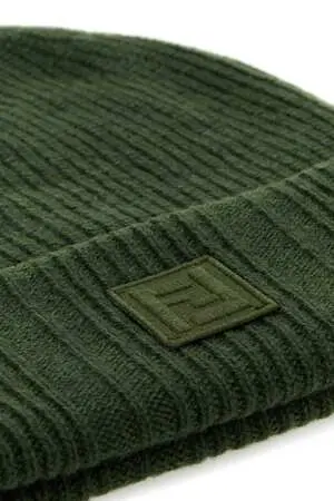 Fendi Wool Blend Beanie Hat