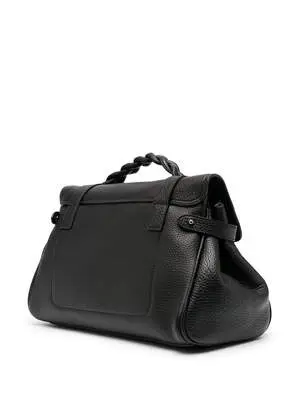 Mulberry Handbag 'alexa' With Adjustable And Removable Shoulder Strap And Magnetic Closure In Black Pebbled Leather For - Multicolor