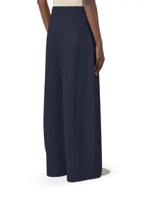 Max Mara Barrel Leg Pants In Technical Cotton Jersey