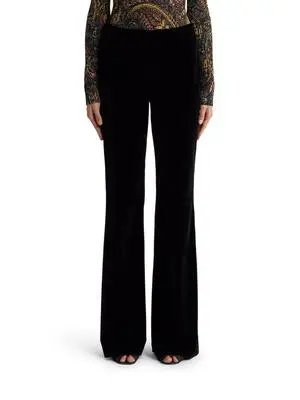 Etro Cotton Velvet Trousers - Black