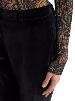 Etro Cotton Velvet Trousers - Black