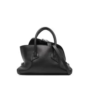 Attico Leather Tote Bag - Black
