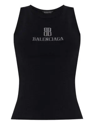 Balenciaga BALENCIAGA Logo Tank Top Multicolor