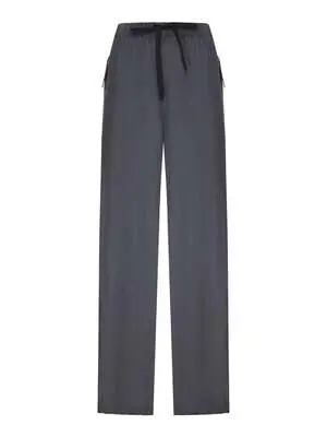 Prada Wool And Mohair Sports Trousers - Gray