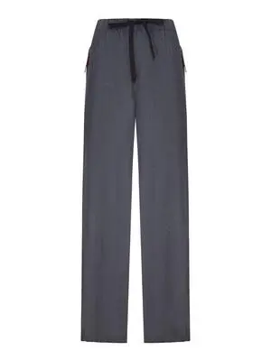 Prada Wool And Mohair Sports Trousers - Gray